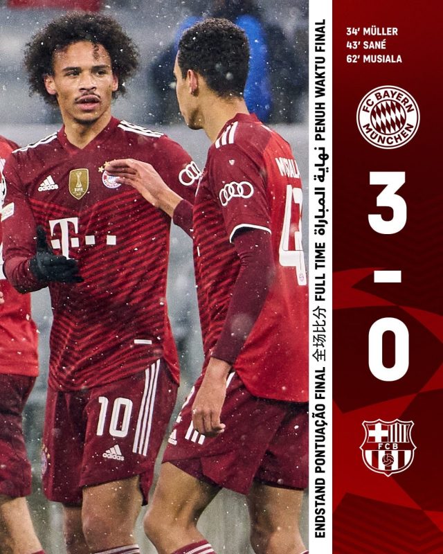 FC Bayern 3-0 FC Barcelona: Declarații și statistici – FC Bayern Romania